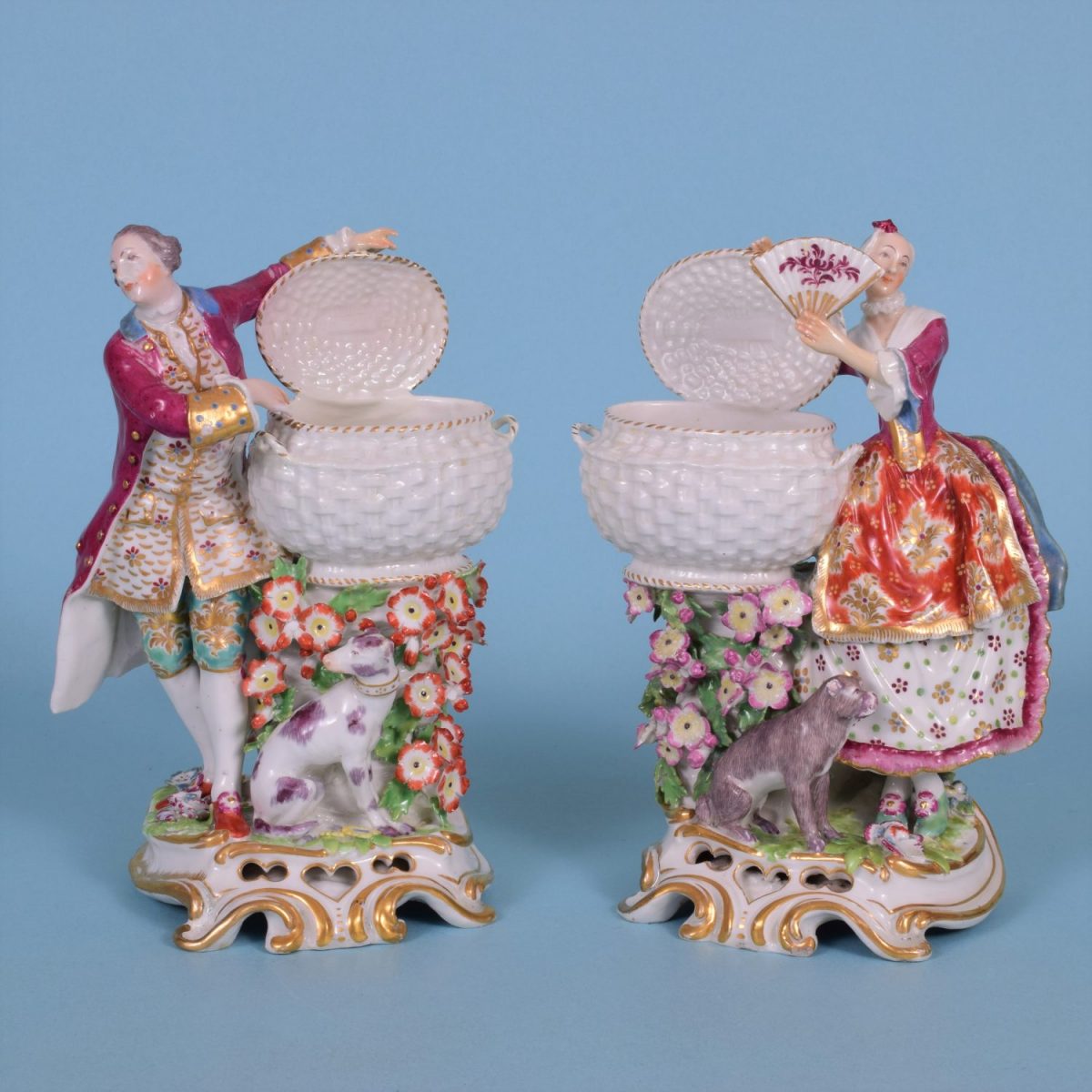 Pair of Chelsea Porcelain Figures with baskets, c1760 – Andrew Dando ...