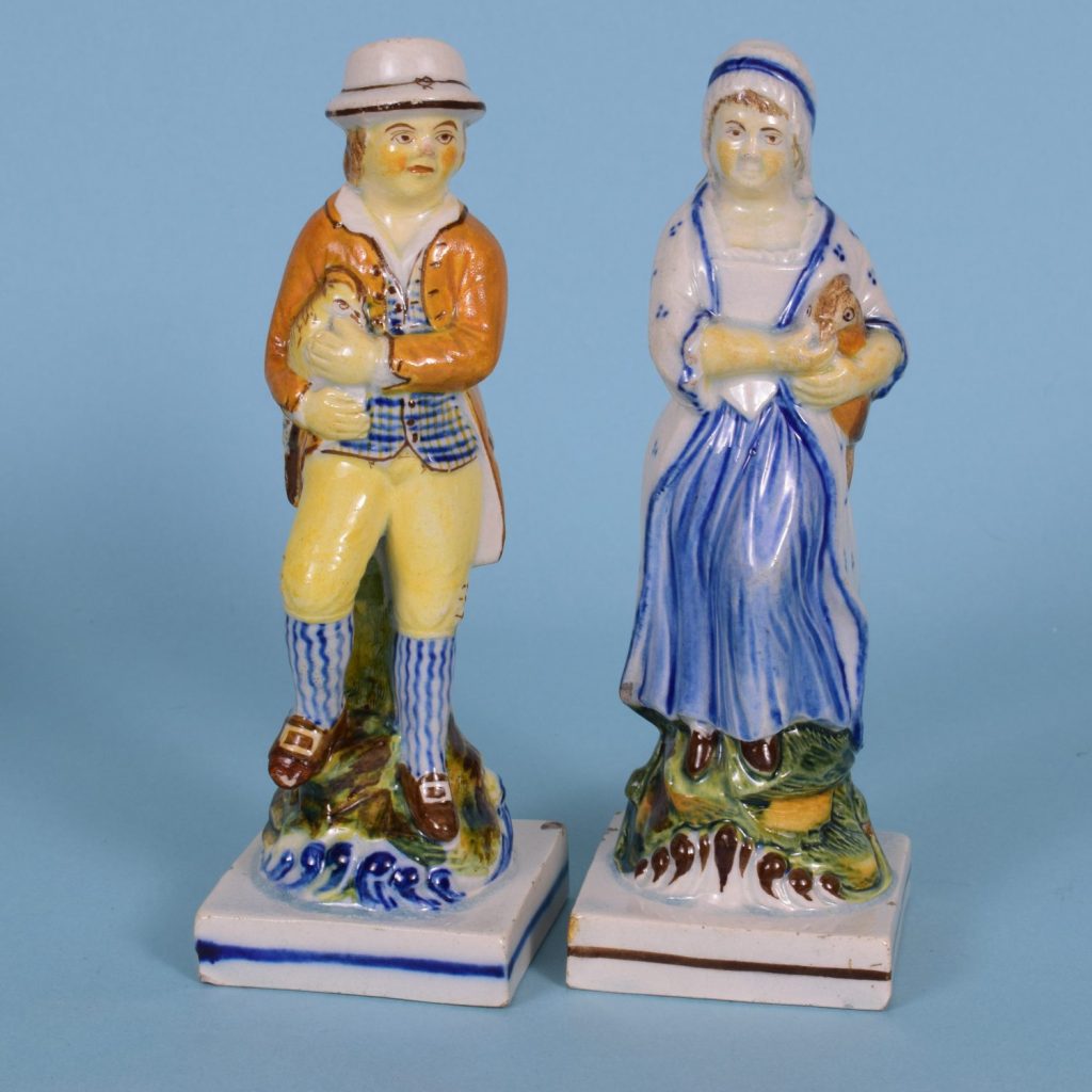 Pair of Pratt Ware Figures Carrying Pheasants – Andrew Dando – Antique ...