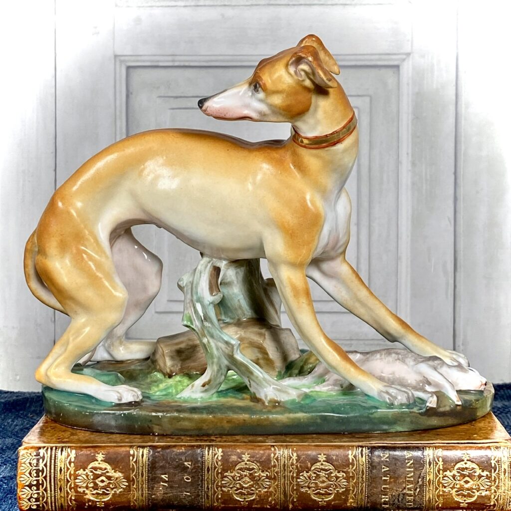 Antique Paris Porcelain Large Model of a Greyhound – Andrew Dando ...