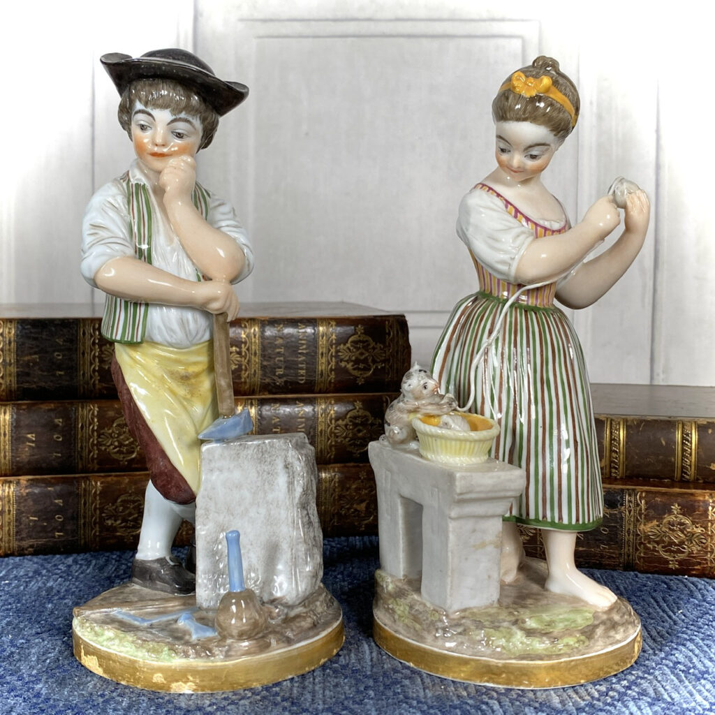 Pair of Niderviller Porcelain Figures. – Andrew Dando – Antique Pottery ...