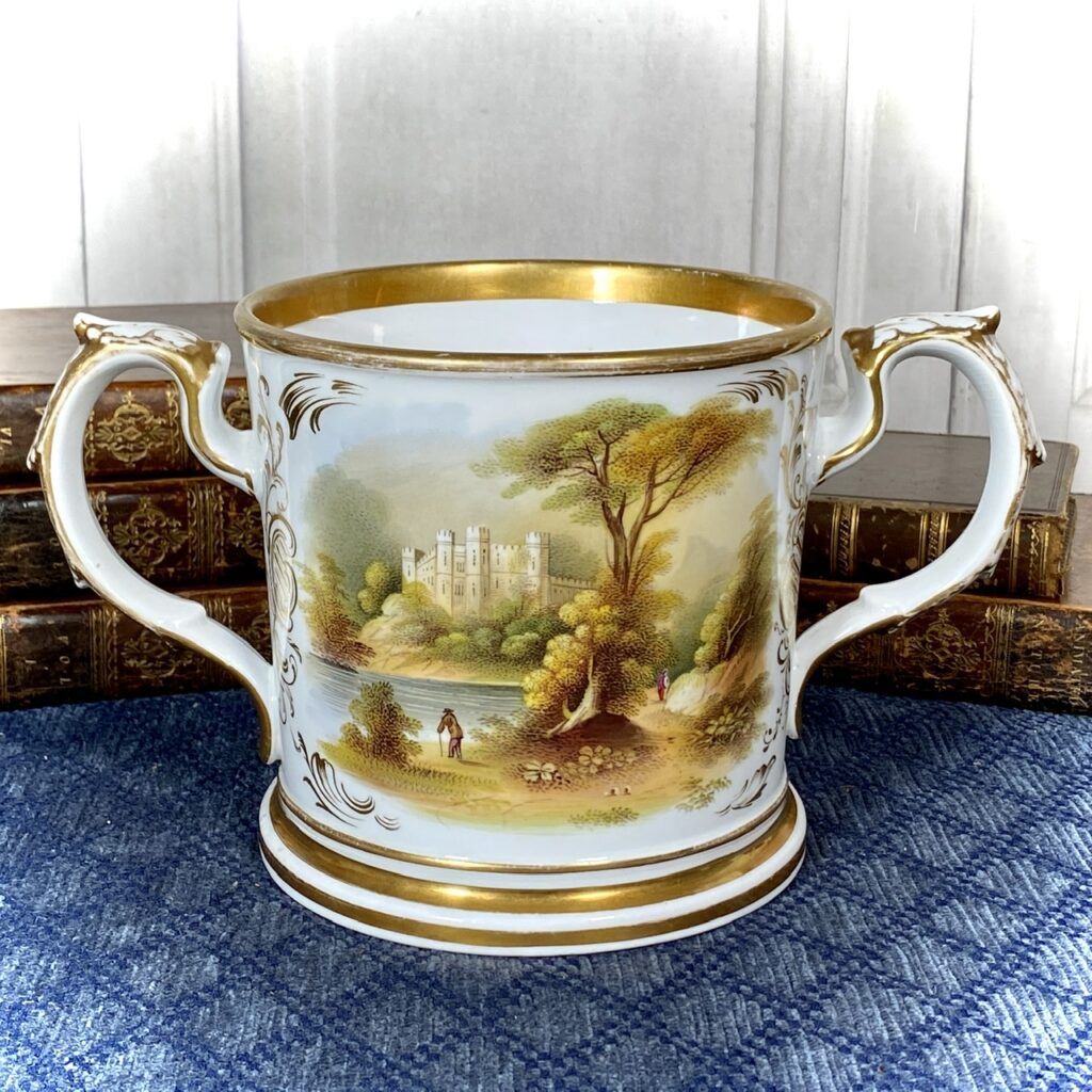 Antique English Porcelain Loving Cup – Andrew Dando – Antique Pottery ...