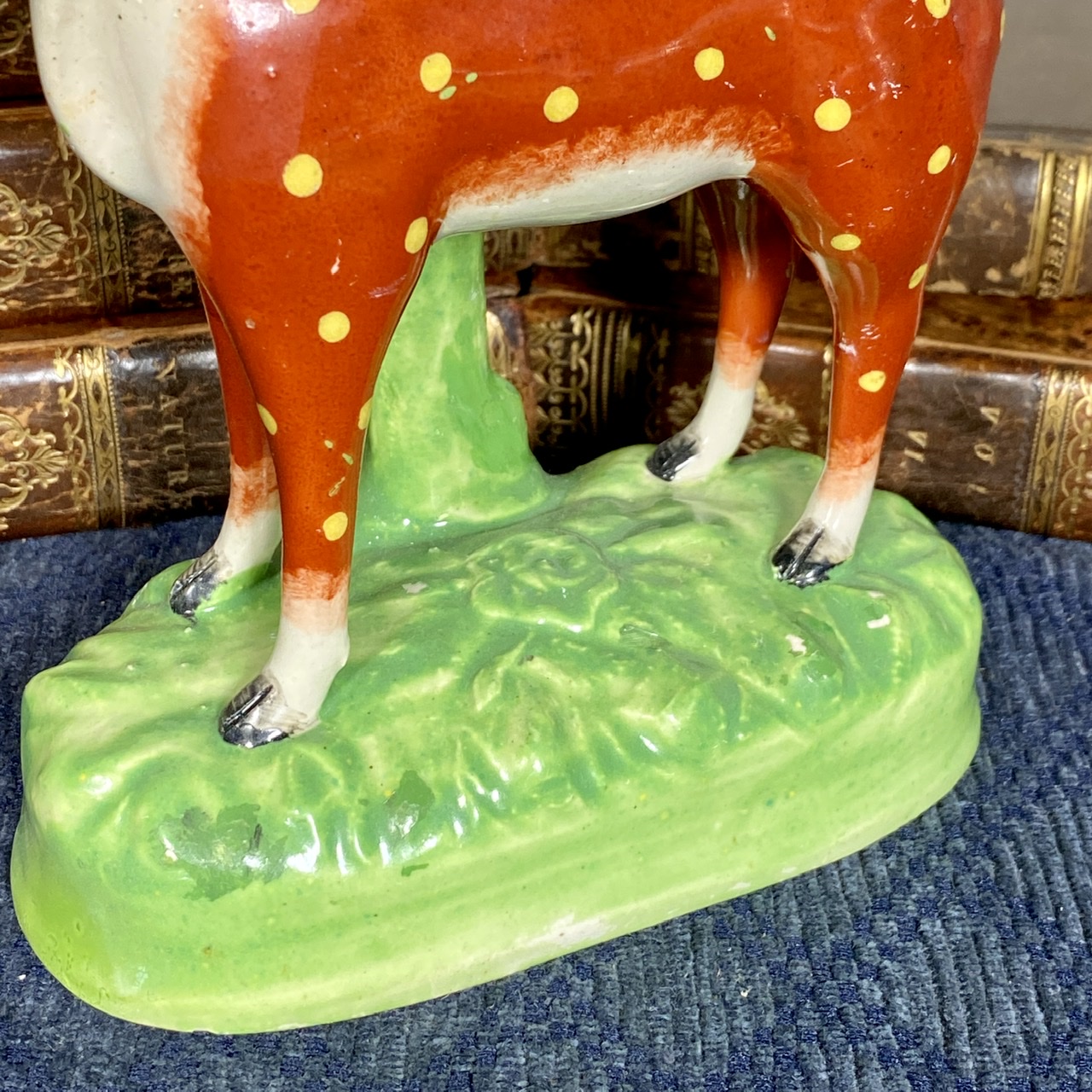 Staffordshire Pottery Stag with Bocage – Andrew Dando – Antique Pottery ...