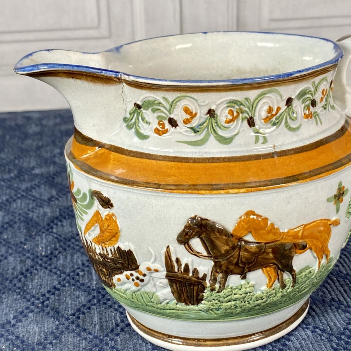 Antique Pratt Ware Jug with Fox Hunting Scene – Andrew Dando – Antique ...