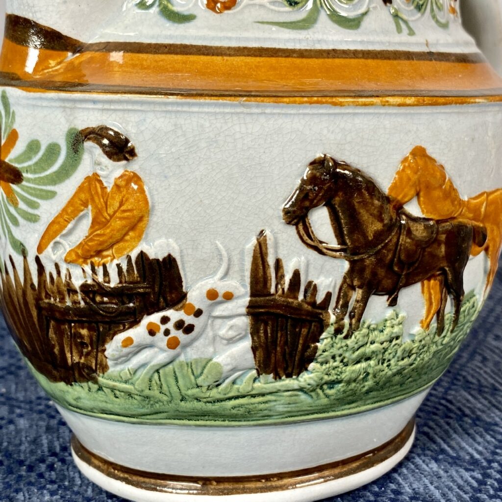 Antique Pratt Ware Jug with Fox Hunting Scene – Andrew Dando – Antique ...