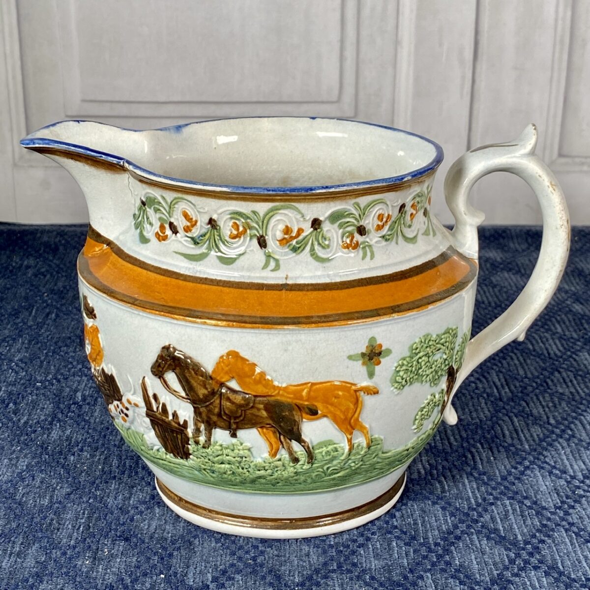 Antique Pratt Ware Jug with Fox Hunting Scene – Andrew Dando – Antique ...
