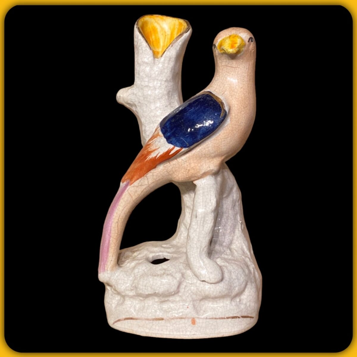 Victorian Staffordshire Parrot Spill Holder. – Andrew Dando – Antique ...
