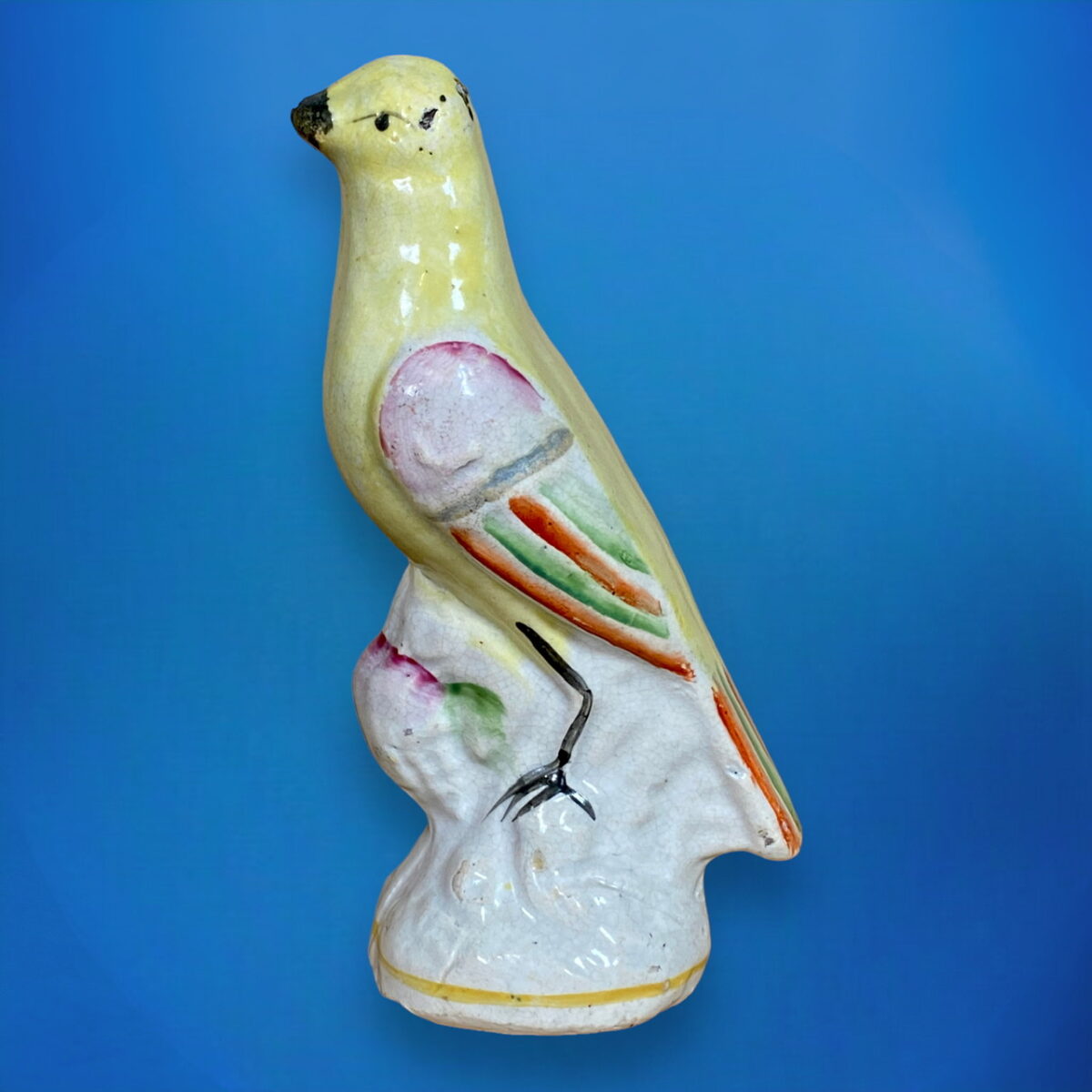 Unusual Victorian Staffordshire Canary – Andrew Dando – Antique Pottery ...