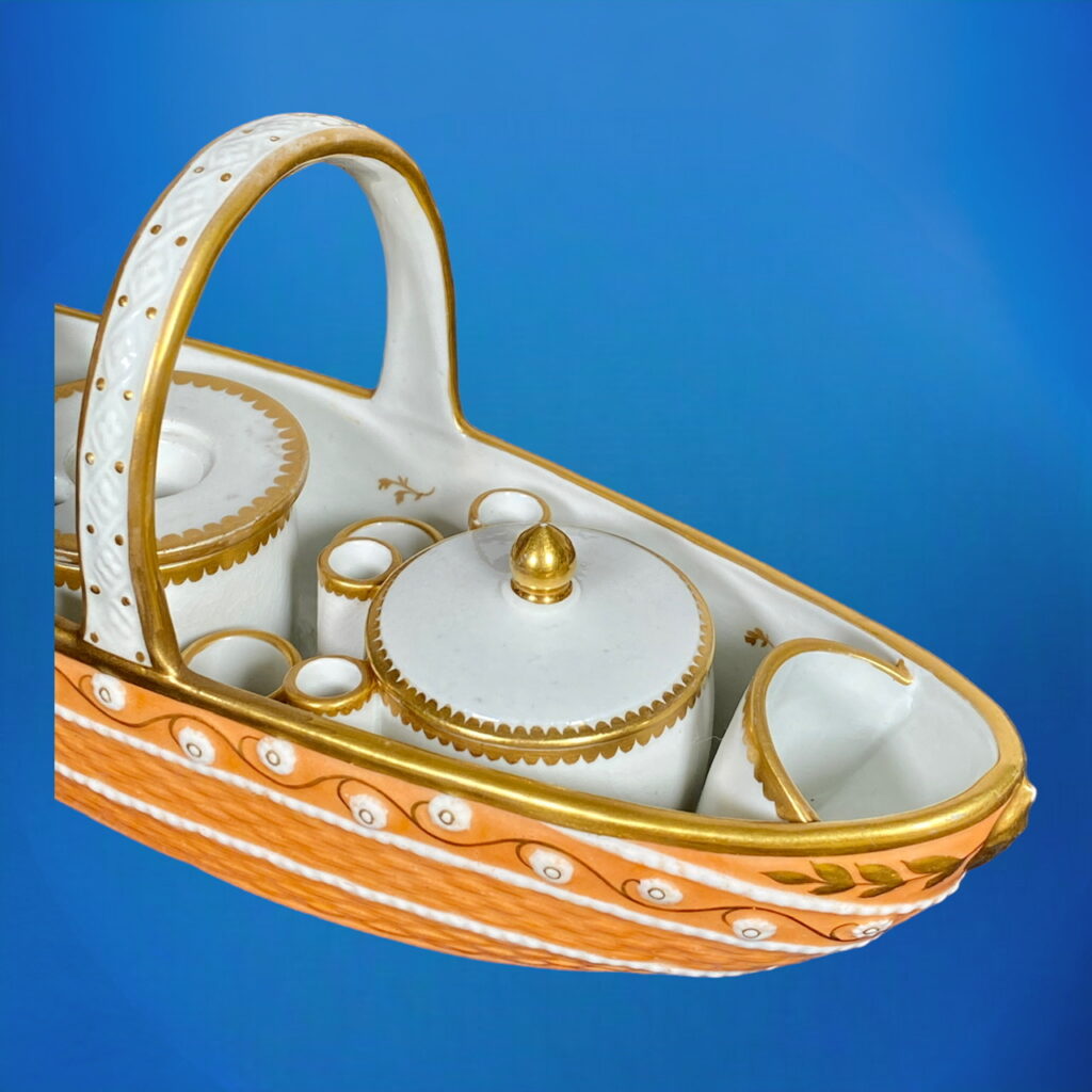 English Porcelain ‘Boat Shape’ Inkstand – Andrew Dando – Antique ...
