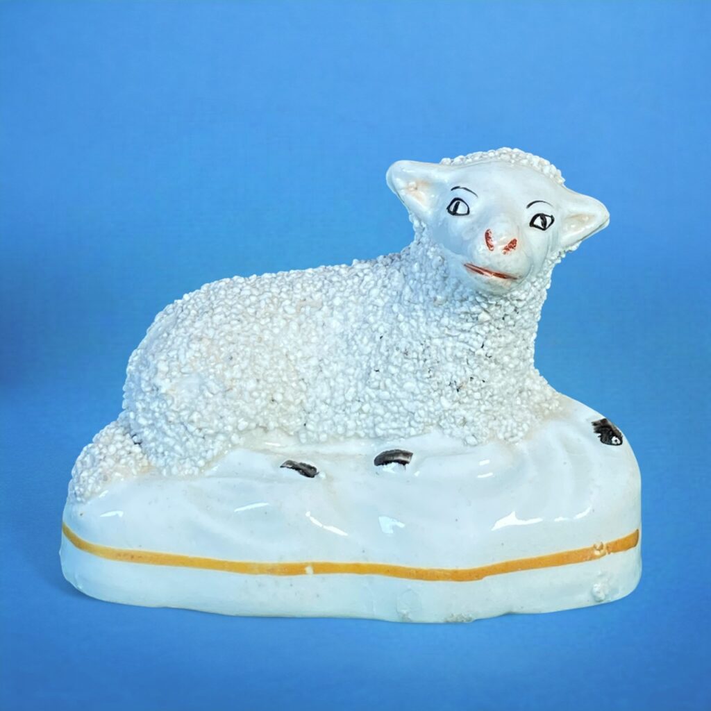 Victorian Staffordshire Model of a Lamb – Andrew Dando – Antique ...